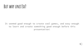 Your first game with unity3d framework | PPT