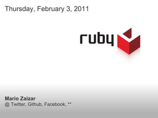 Your first sinatra app | PPT