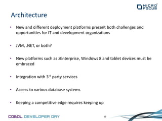 Your first steps with Visual COBOL - COBOL Developer Day | PPT
