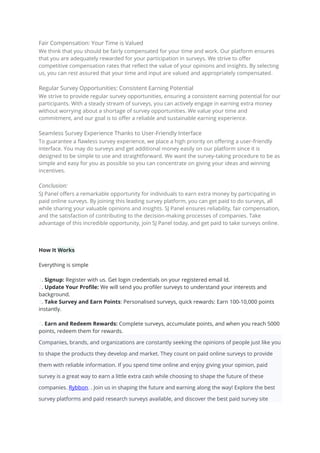 Your Gateway to Earning Extra Money through Survey Participation | PDF