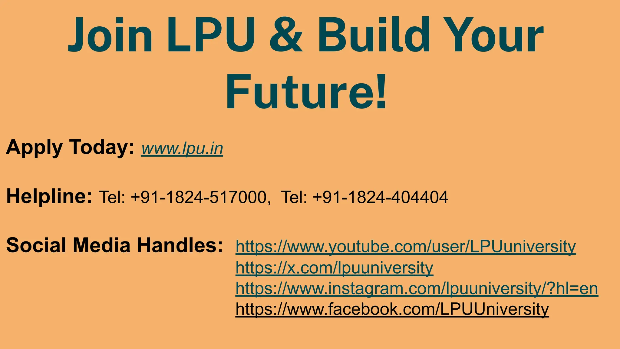 Your Gateway to Success: LPU Admission Made Easy! | PDF