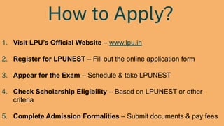 Your Gateway to Success: LPU Admission Made Easy! | PDF