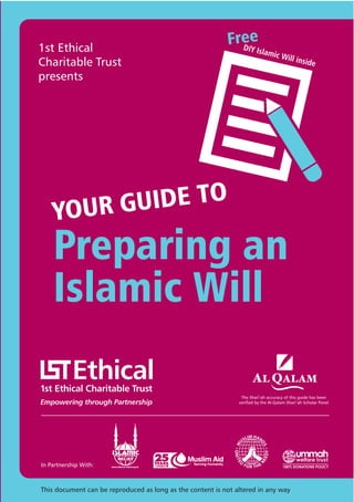 Your guide preparing an islamic will | PDF