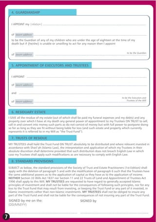 Your guide preparing an islamic will | PDF