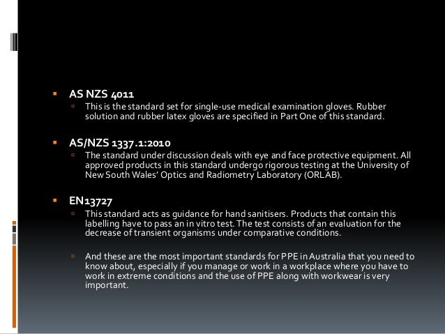 Your Guide To Australian PPE Standards & Requirements | PPTX