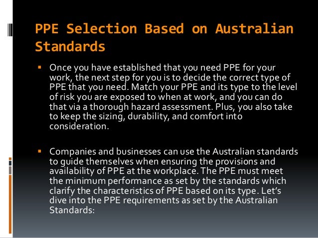 Your Guide To Australian PPE Standards & Requirements | PPTX
