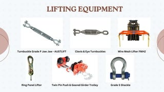 Your Guide to Buy the Best Lifting and Rigging Equipment | PPTX