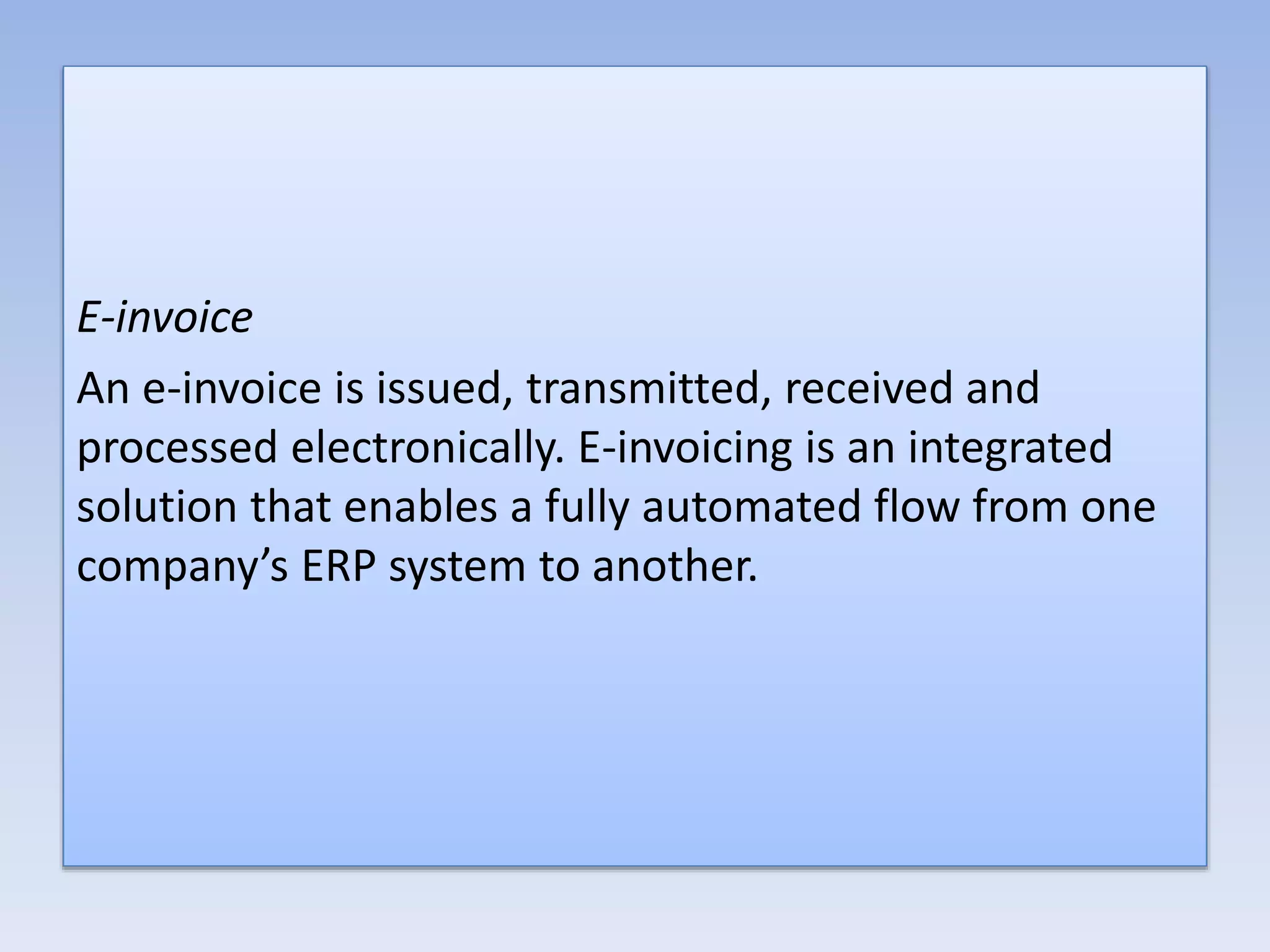 Your Guide to e-invoicing | PPTX