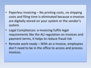 Your Guide to e-invoicing | PPTX