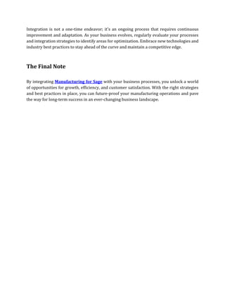 Your Guide to Integrating Sage Manufacturing with Your Business ...
