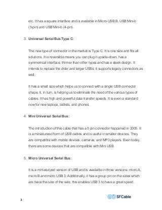 Your Guide to Types of Universal Serial Bus