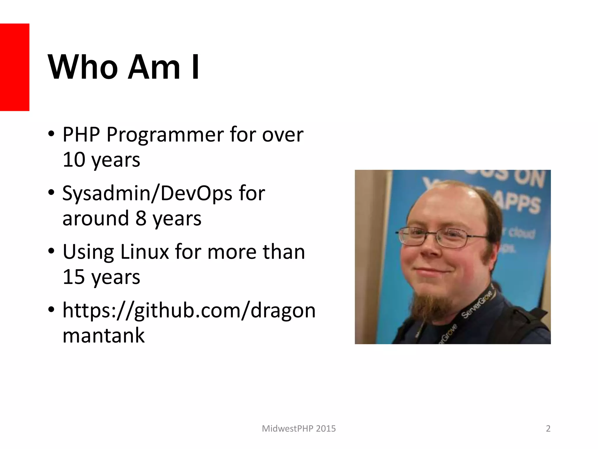 Your Inner Sysadmin - MidwestPHP 2015 | PPTX
