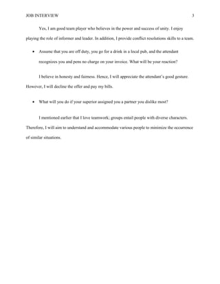 Your job interview essay | PDF