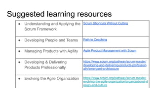 Your learning journey to scrum mastery | PPT