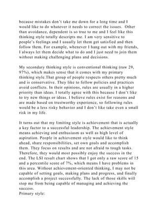 Your LSI Styles ProfileThe raw and percentile scores in the tabl.docx