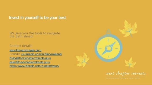 Your next chapter retreat | PPTX
