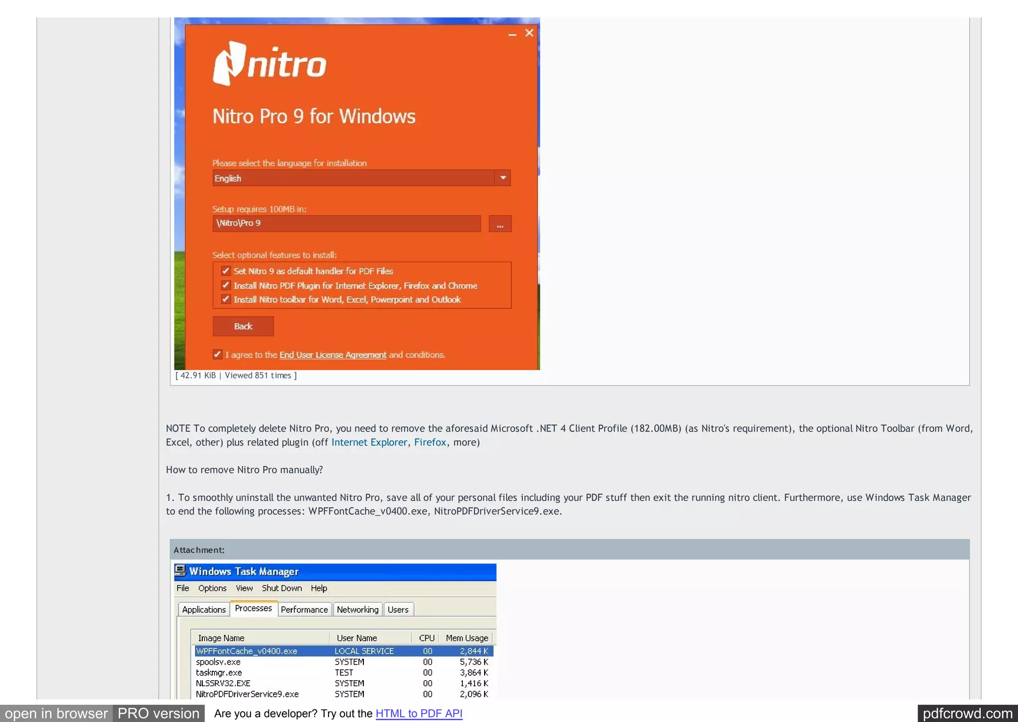 Your Nitro Pro won't uninstall? Then you follow this post! | PDF