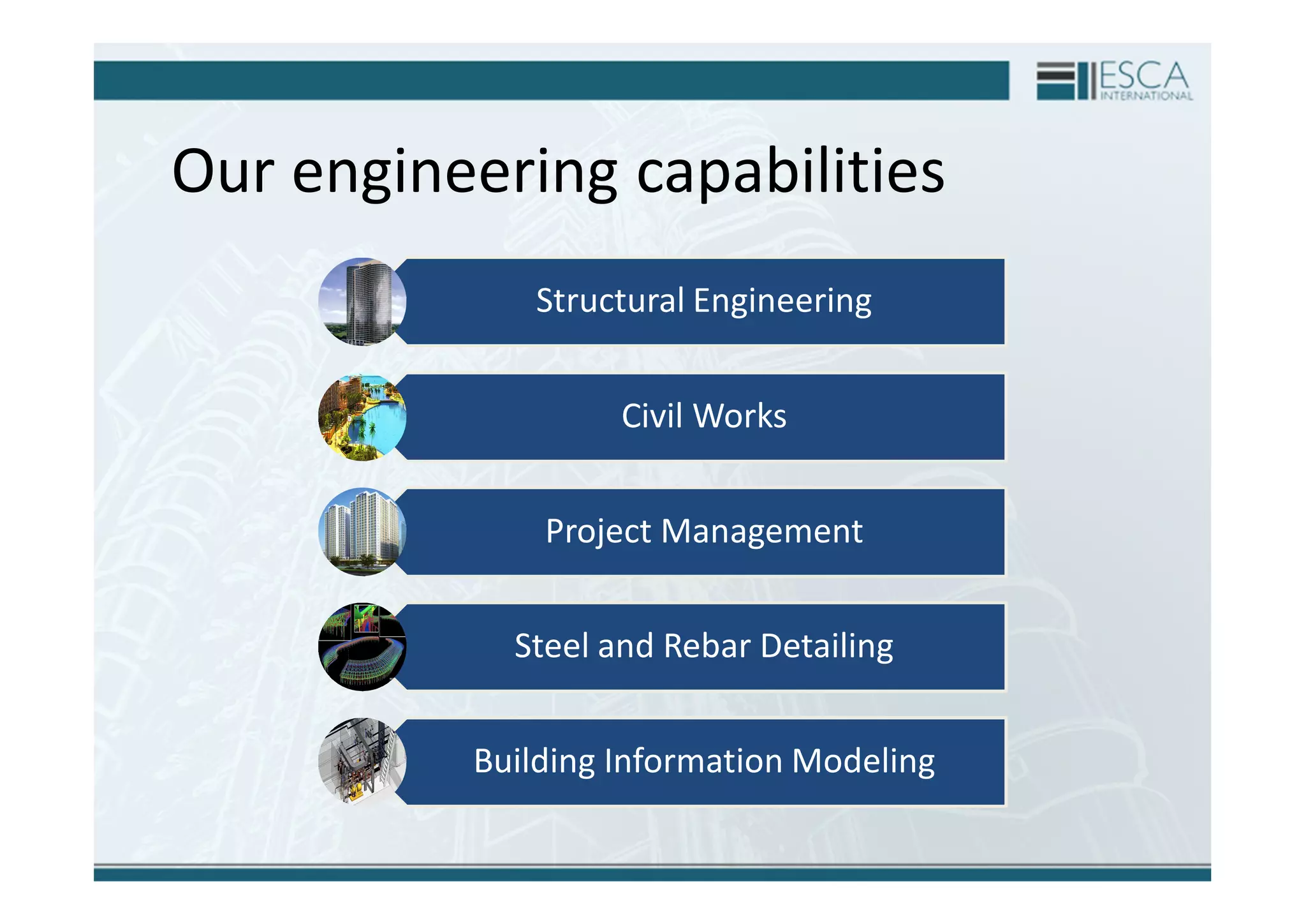 At ESCA International: Our people become part of your team | PDF