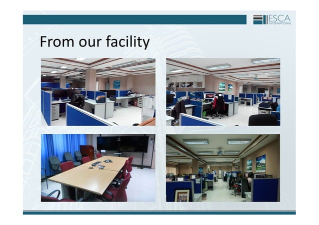 At ESCA International: Our people become part of your team | PDF