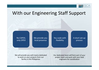 At ESCA International: Our people become part of your team | PDF