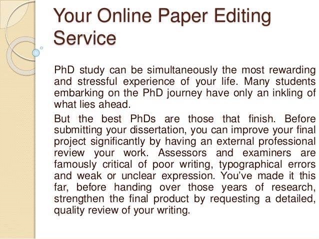 Online paper editing service | GS traders