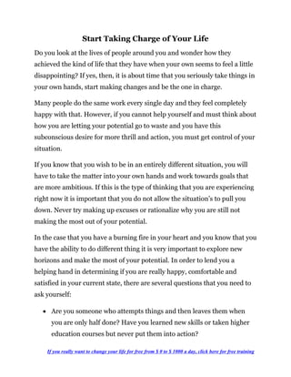 Your own destiny | PDF