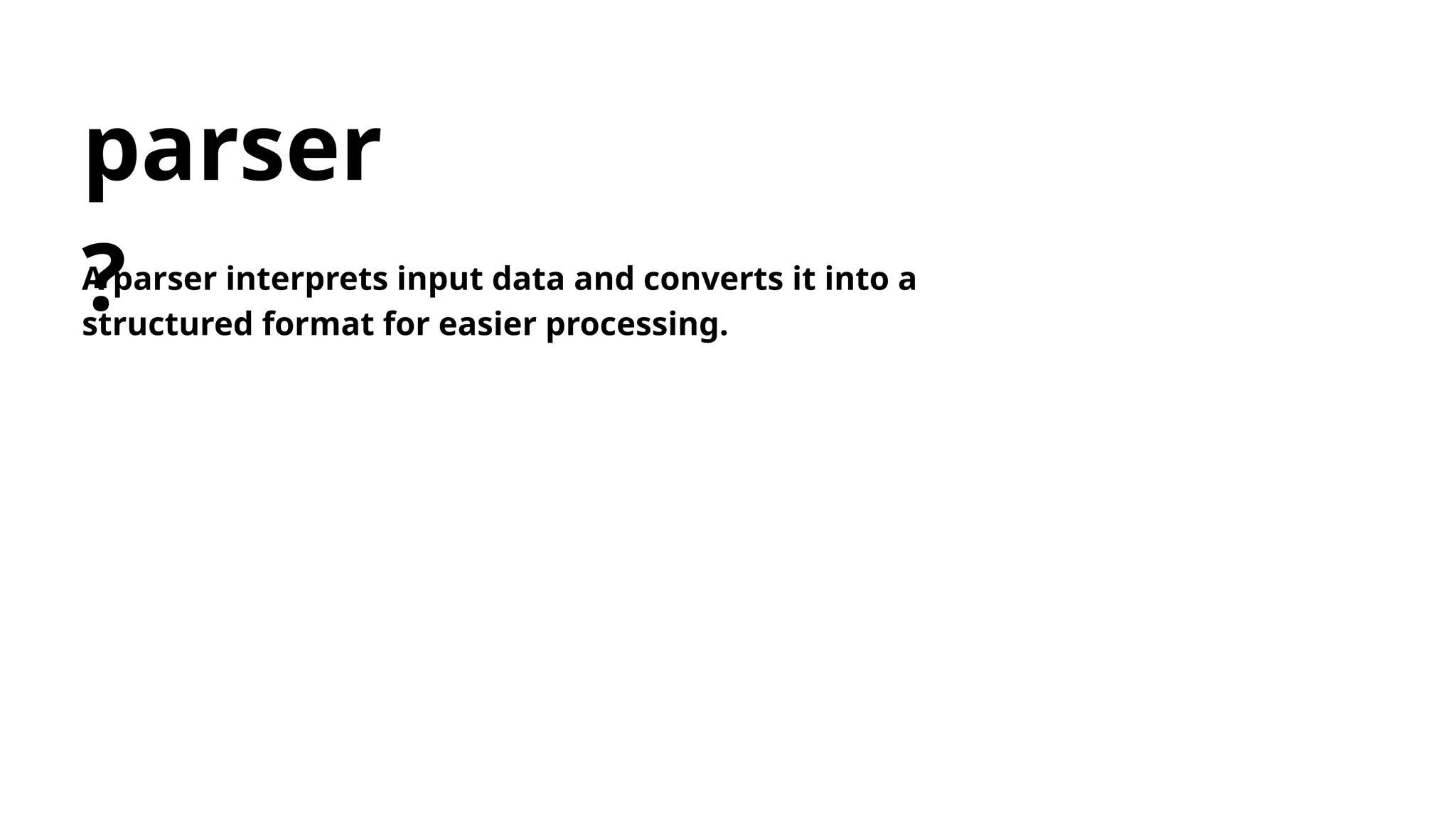explanations of nodejs parsers and why they used | PPT | Free Download