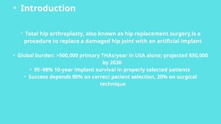 Indication and Contraindications of Total Hip | PPTX