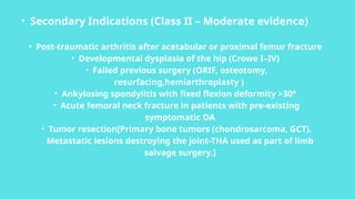 Indication and Contraindications of Total Hip | PPTX