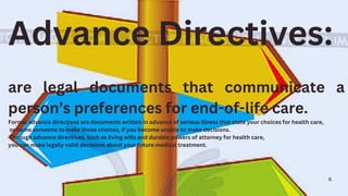 end of life decisions and advanced directives | PDF