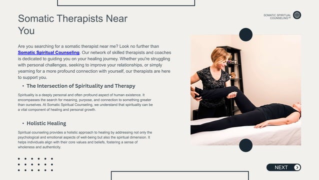 Somatic Spiritual Therapy: Your Path to Healing and Empowerment | PPTX