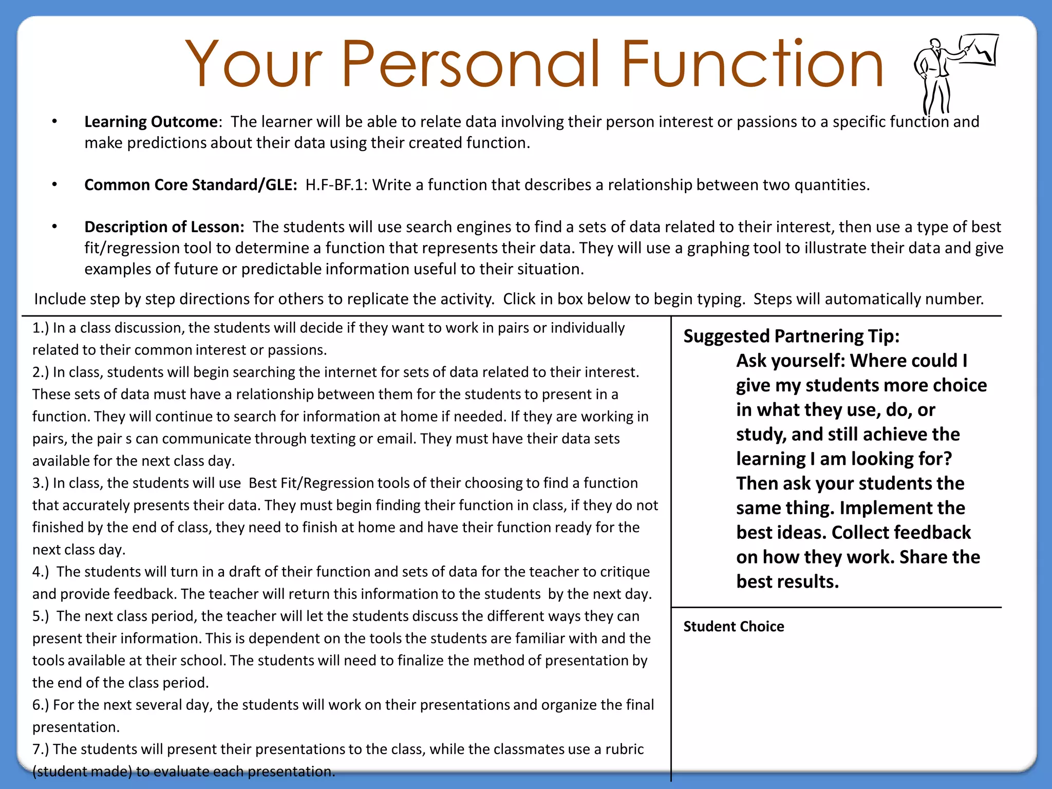 Your personal function | PPTX | Educational Assessment | Education