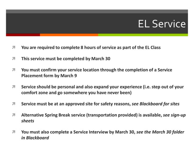 Your philosophy of service | PPT