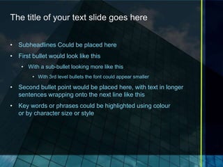 Your presentation title goes here | PPTX