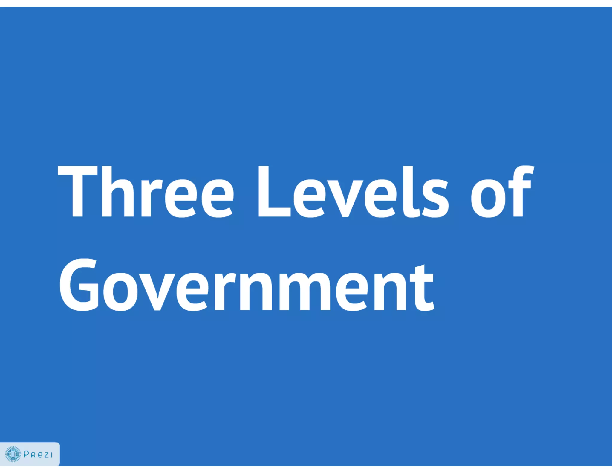 Three levels of government | PDF