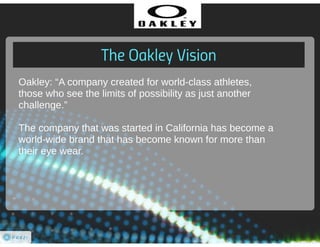 Oakley Digital Strategy | PDF