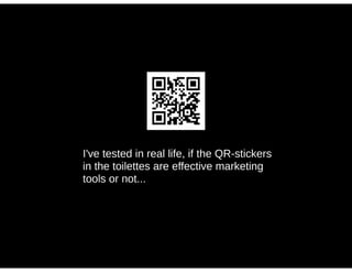QR-codes & Sex - the great QR-code experimen (on TedXY@BP 2013) | PPTX