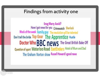 Brands, Celebrities and the BBC: perception value from the license fee ...