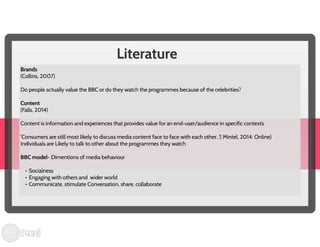 Brands, Celebrities and the BBC: perception value from the license fee ...