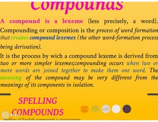 Presentation about COMPOUNDS | PDF