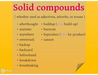 Presentation about COMPOUNDS | PDF