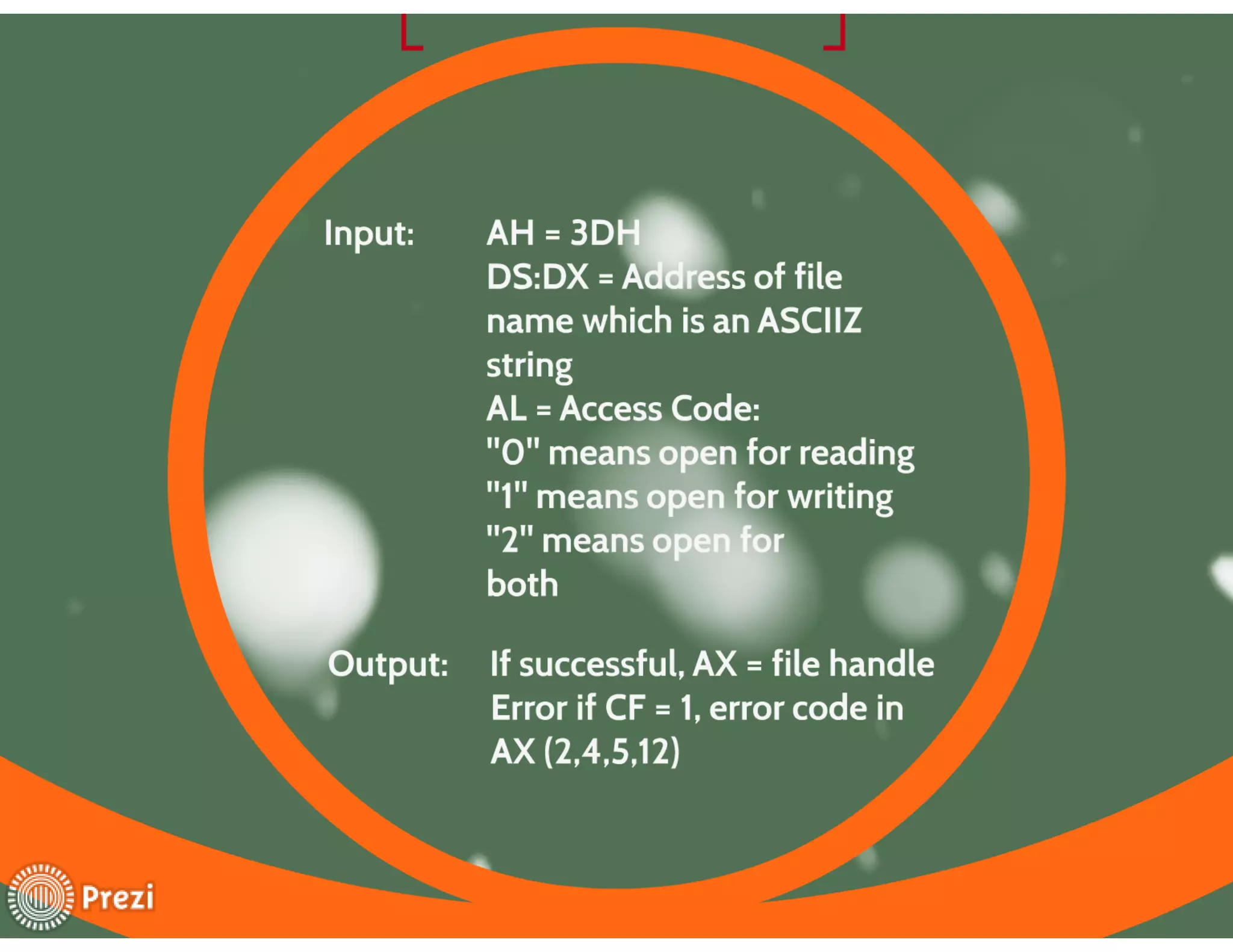 File Handling in Assembly Prezi slides | PPT