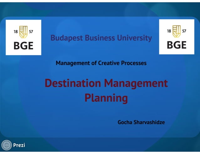 Destination Management Planing | PDF
