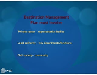 Destination Management Planing | PDF