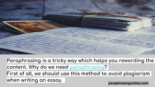 Your Professional Guide for Effective Paraphrasing | PPT