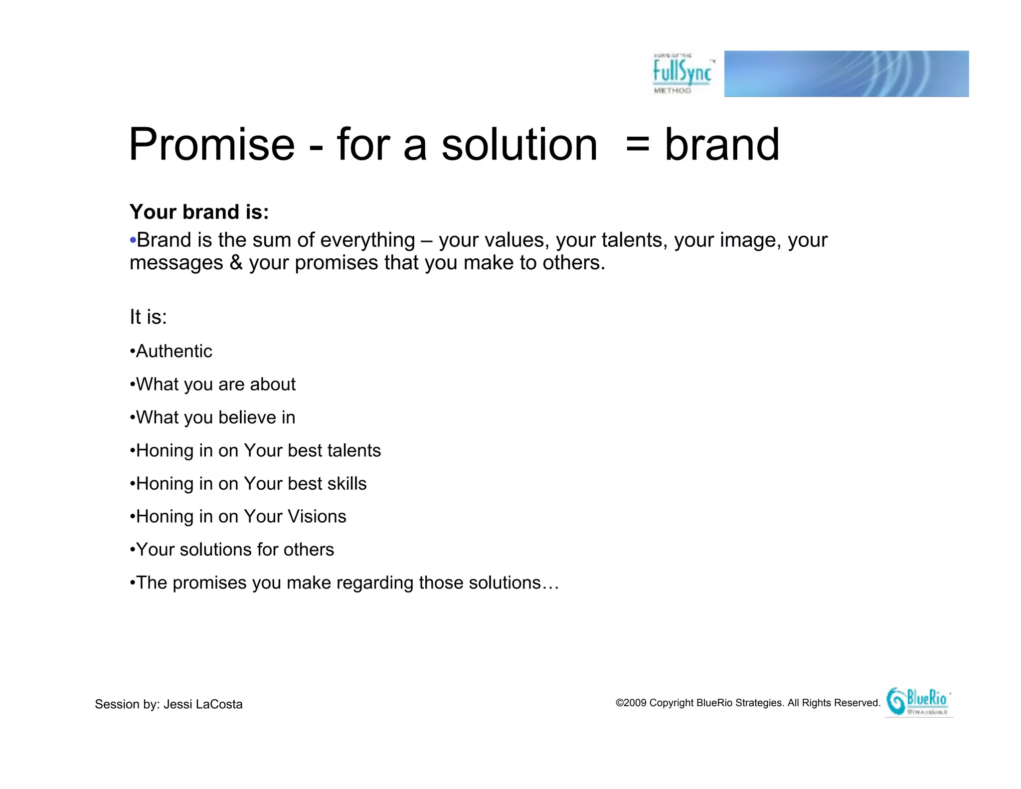 Your Promise Your Brand, Power Presentation | PDF | Advertising Industry | Industries