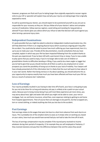 Your quick guide to making a compensation claim | PDF