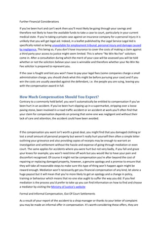 Your quick guide to making a compensation claim | PDF