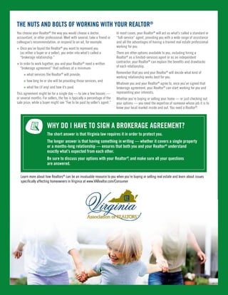 Your Virginia Realtor's Role | PDF
