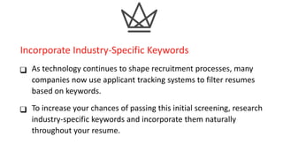 Your Resume: A Guide for Successful Job Application Writing | PDF